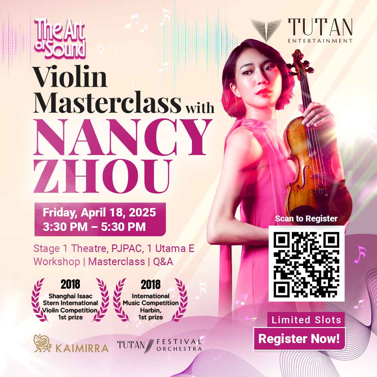 Nancy Zhou Violin Masterclass | Workshop | Q&A - Tutan Entertainment